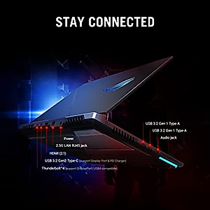 ASUS ROG Strix G15 (2022) Gaming Laptop, 15.6” 165Hz IPS QHD Display, NVIDIA GeForce RTX 3070 Ti, AMD Ryzen 9 6900HX, 16GB DDR5, 1TB SSD, Per-Key RGB Keyboard, Windows 11 Home, G513RW-ES94