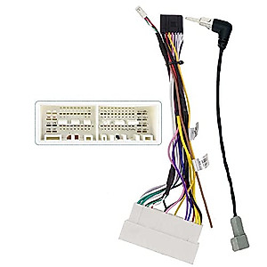 Strpump 16pin Car Radio Stereo Power Retrofit Harness Cable Wire for Hyundai Elantra IX35 IX45 Tucson 2016~20 Kia K3/K5 KX5 KX7 with Radio Antenna Adapter
