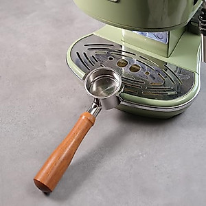 51mm bottomless portafilter 2 ears with Wooden Handle
