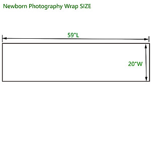 CUTEBBPHOTO Newborn Baby Photography Wrap Props Newborn Girl Boy Photo Swaddle Blanket Long Ripple Wrap Flower Bow Headbands