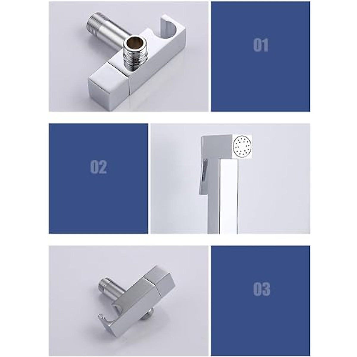 BINCAVIDOU Handheld Bidet Sprayer for Toilet, Complete Toilet Hygiene Shower Kit, Toilet Bidet Sprayer, Independent Switch Bidet for Pressure Relief Nozzle