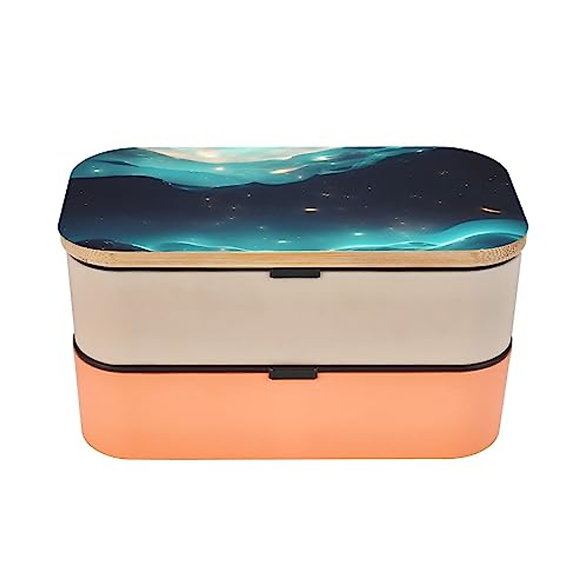 Science Fiction Stars Adult Lunch Box, Bento Box, With Cutlery Set Of 3, 2 Compartments, Rectangular, Lunch Box For Adults