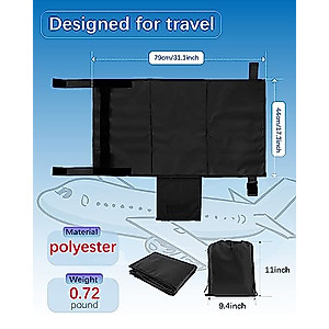 B1jounie YA Flyaway Kids Bed Airplane, Toddler Travel Bed, Baby Airplane Essentials, Airplane Seat Extender for Kids, Portable Airplane Bed for Toddler, Airplane Travel Essentials for Kids