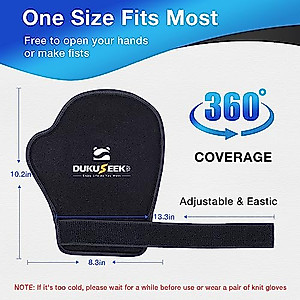 DUKUSEEK Hand Ice Pack Gloves for Pain Relief, Cold Gloves for Chemotherapy Neuropathy, Gel Ice Mittens Hot Cold Therapy for Rheumatoid Arthritis, Injuries, Carpal Tunnel Relief, Hands Surgery 2 Pack