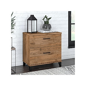 Bush Furniture 2 Drawer Lateral File Cabinet, Letter and Legal-Size Document Storage for Home or Professional Office, Somerset Collection, Fresh Walnut