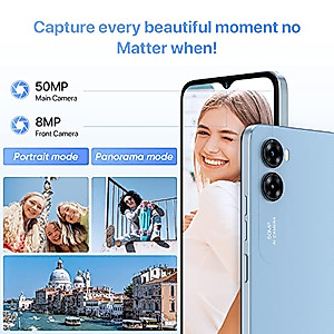 UMIDIGI G3 MAX 8+128GB Android 13 Unlocked Cell Phone,50MP Ultra-Clear AI Camera Smartphone,6.6-inch FHD Display Android Phone,5150mAh Massive Battery Mobile Phone Support Expandable Up to 1TB