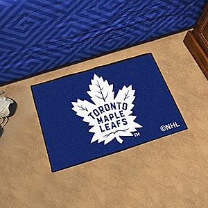 FANMATS - 10282 NHL Toronto Maple Leafs Nylon Face Starter Rug 19"x30"