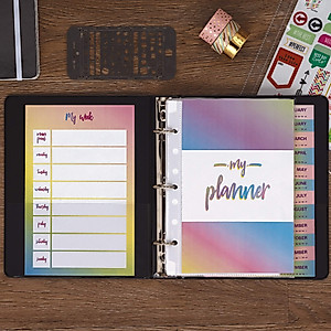 Samsill Economy 3 Ring Mini Binder, Made in The USA, 5/8-Inch Round Ring Binder, Holds 100 Sheets, Black, 6 Pack (MP32300)