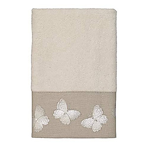 Avanti Linens - Hand Towel, Soft & Absorbent Cotton Towel (Yara Collection, Ivory)