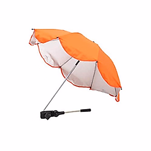 Silfrae Baby Stroller Umbrella UV Rays Umbrella Rainproof Parasol (Orange)