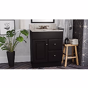 Design House Wyndham 24 Inch Bathroom Vanity, Freestanding Bathroom Sink Cabinet - Solid Wood Bathroom Vanity Cabinet, Dark Espresso