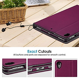 Fintie Case for iPad Air (3rd Gen) 10.5" 2019 / iPad Pro 10.5" 2017 - [Corner Protection] 360 Degree Rotating Smart Protective Stand Cover w/Pencil Holder, Auto Sleep/Wake, Purple