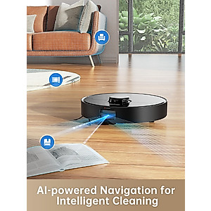 Dreametech D10s Pro Robot Vacuum and Mop Combo, Powerful 5000Pa Suction, AI-Powered Obstacle Recognition, 280mins Runtime, Robot Vacuum Cleaner Compatible with Alexa, Perfect for Pet Hair, Carpets