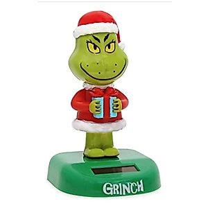 New Dr. Seuss The Grinch Solar Bobble Head I move under bright light