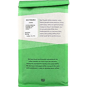 Counter Culture Coffee Big Trouble - Medium Roast, Sustainably Sourced, Kosher, Whole Bean Coffee - Nutty, Caramel, and Chocolate Flavors - 12oz (2 Bags)