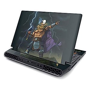 MIGHTY SKINS MightySkins Skin for Alienware AREA-51M R2 (2020) - Abstract Black | Protective, Durable, and Unique Vinyl Decal wrap Cover | Easy to Apply, Remove, and Change Styles | Made in The USA