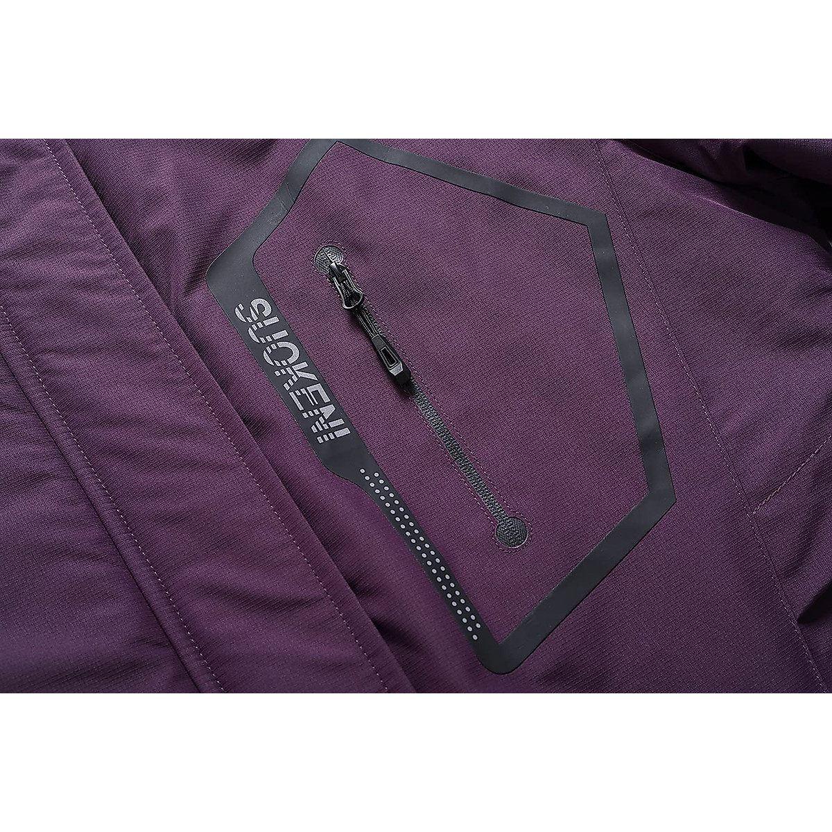 SUOKENI Women's Waterproof Warm Winter Snow Coat Hooded Raincoat Ski Snowboarding Jacket