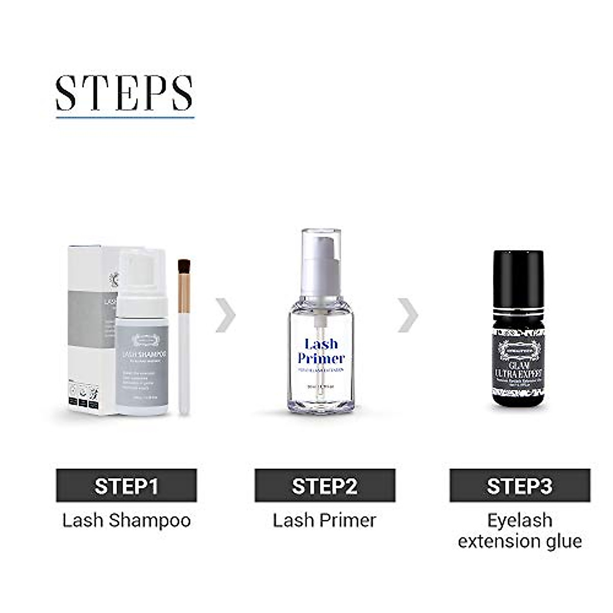 Lash Primer for Eyelash Extension 1.7 FL/oz (50ml) / Pre-Treatment for Semi Permanent Eyelash/Easily Removes Proteins and Oils/Oil Free/Longer Extension Retention (1.7 FL/oz (50ml))