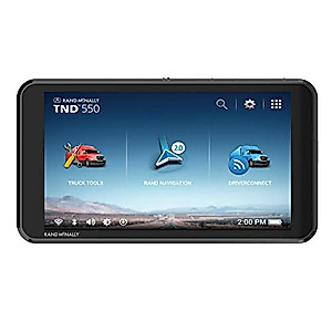 Rand McNally TND 550 5-inch GPS Truck Navigator Easy-to-Read Display Custom Truck Routing and Rand Navigation 2.0