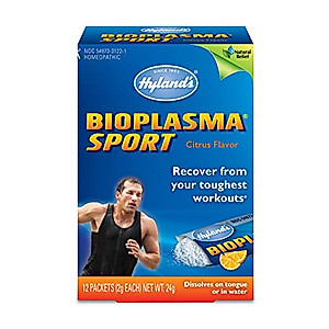 Electrolyte Powder Bioplasma Sport Cell Salts by Hyland's, Natural Relief of Fatigue, Pain and Swelling, 12 Count