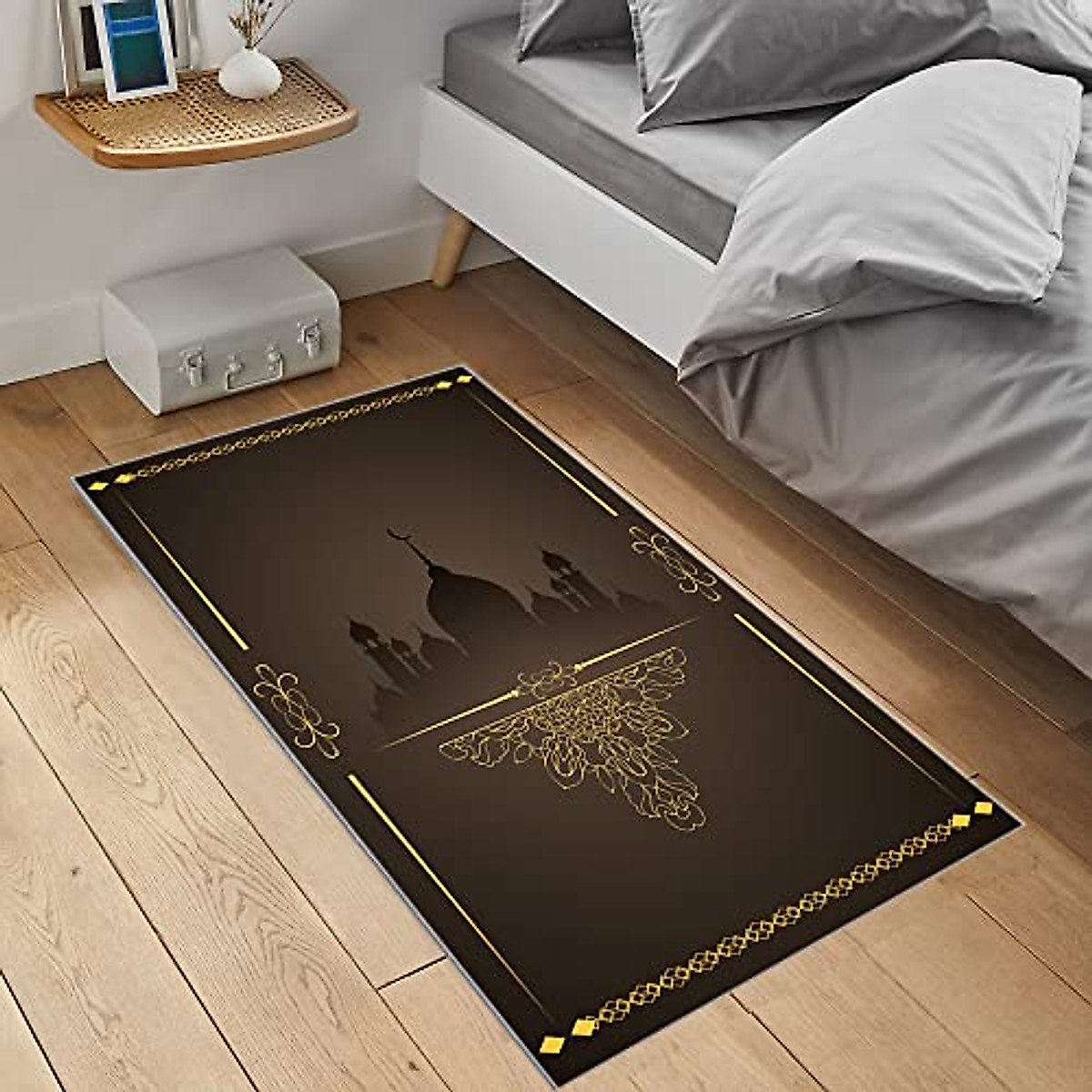 Muslim Prayer Mat, Muslim Prayer Rug, Turkish Prayer Rug, Prayer Mat Personalise, Custom Prayer Rug, Islam Rug Wall,Muslim Carpet,Prayer Mat (26x47 inc - 66x120 cm)