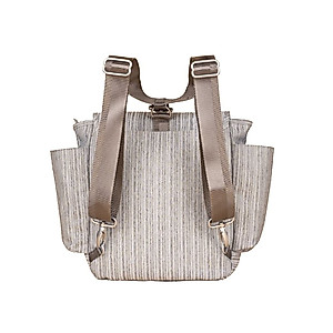 HAIKU To Go Convertible 2.0 Crossbody and Backpack Messenger-Style Travel Bag with Adjustable Shoulder Straps and Dual Water Bottle Pockets, Gray Poplar