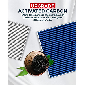 KAX Cabin Air Filter, Replacement for GCF022(CF11671) CX7, RAM1500, 1500 CLASS, 2500, 3500, 4500, 5500 Cabin Filter, Strong Adsorption Cabin Filter with Upgraded Activated Carbon
