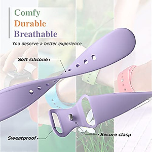 Enjoyselfhub 14 Pack Bands Compatible with Apple Watch Band 41mm 40mm 38mm 45mm 44mm 42mm,Sport Wristbands Soft Waterproof Silicone Straps for Apple Watch Bands Series 8 7 6 5 4 3 2 1 SE Women Men,41/40/38mm