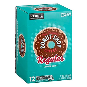The Original Donut Shop Regular Keurig Single-Serve K-Cup Pods, Medium Roast Coffee, 12 Count