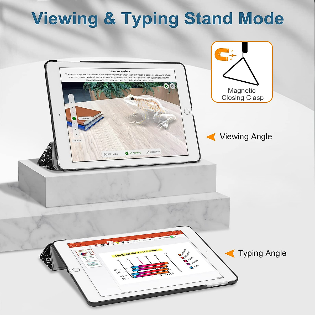 Fintie Case for iPad 6th / 5th Generation (2018/2017), iPad Air 2 / Air 1 (9.7 Inch) - Lightweight Slim Shell Standing Cover with Auto Wake/Sleep Feature, Composition Book Black