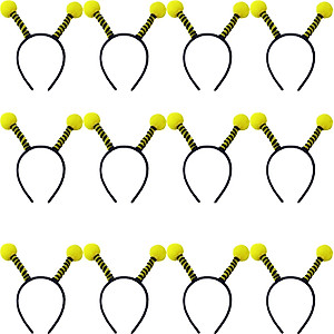 YOOHUA 12PCS Bee Tentacle Headbands Bee Hair Bands Hair Hoop for Women Girls Halloween Christmas Party Supplies