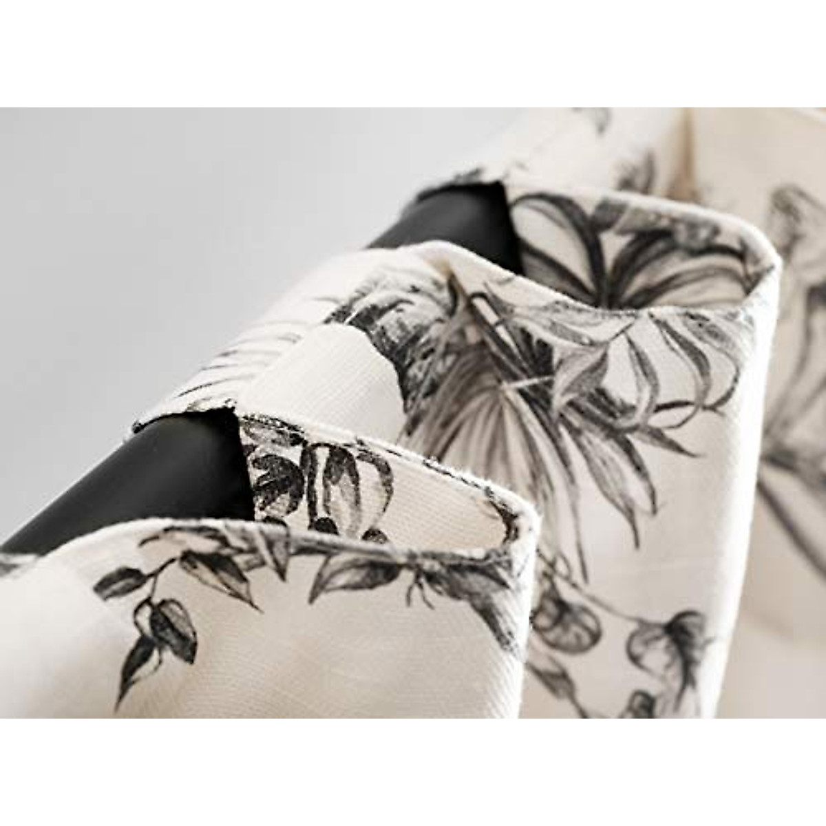 Maison d' Hermine Tailored Curtain 100% Cotton Easter One Panel 50"x108" Curtains, Easy Hanging with a Rod Pocket & Loop for Living Rooms Bedrooms Offices, Bonobo - Grey - Spring/Summer