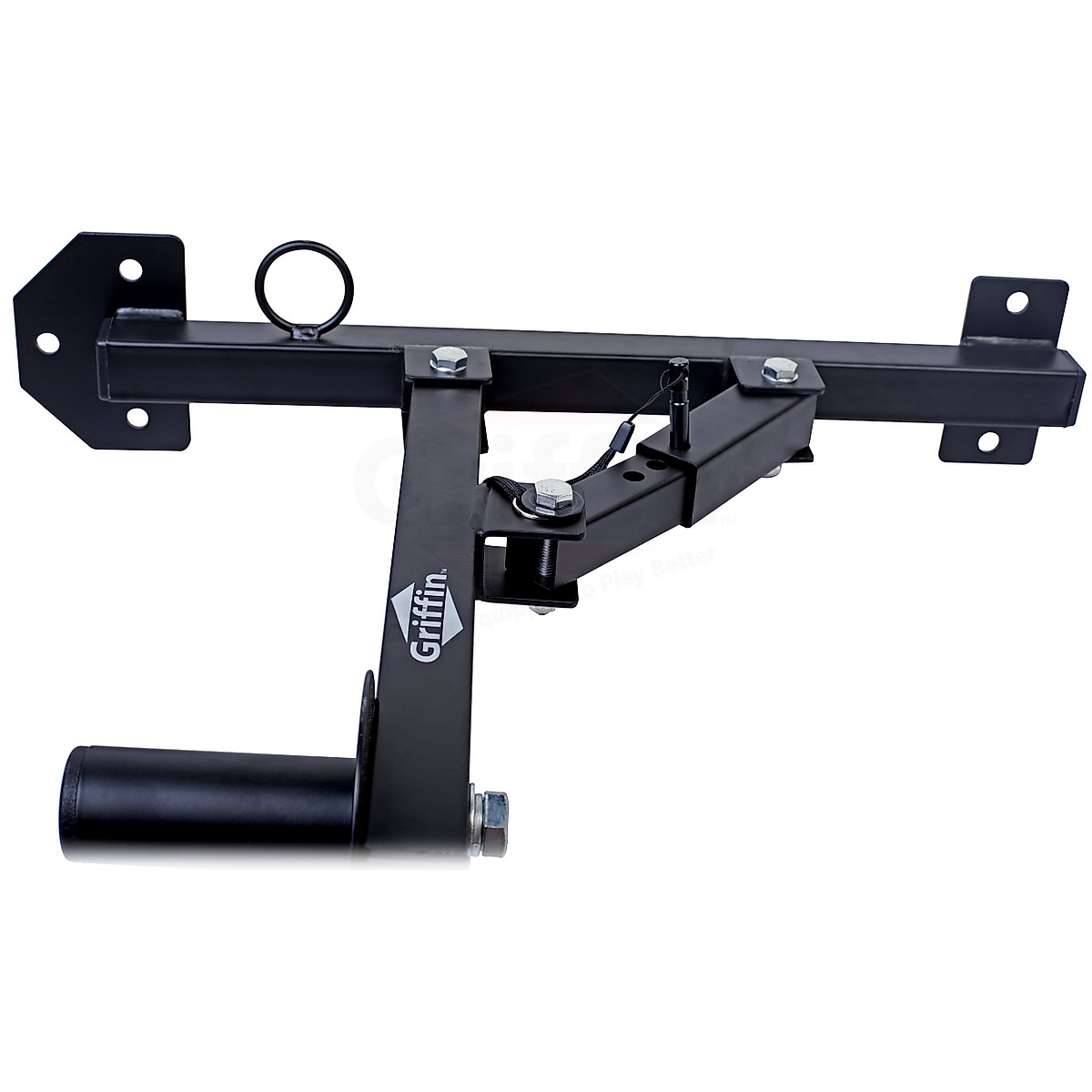 Premium PA Speakers Wall Mount Brackets By GRIFFIN | Set Of 2 All Steel Pro-Audio Speaker 35mm Pole Holder | Securing Locking Pin & 3 Horizontal Level Tilt Adjustments | On Stage Studio Monitor Stands