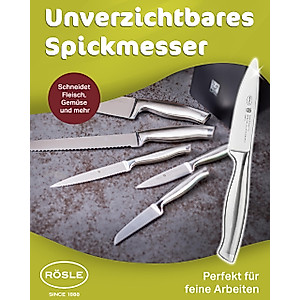 Rosle Basics Line Stainless Steel Pairing Knife, 3.5-inch Blade