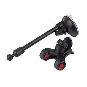 IEason Cellphone iPhone 360Rotating Universal Car Windshield Mount Stand Holder Support (Black)