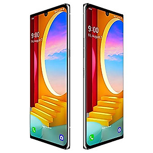 LG Velvet 5G (128GB, 6GB RAM) 6.8" OLED, Snapdragon 765, 48MP 4K Camera, US 5G/4G LTE AT&T Unlocked (Cricket, Latin/NOT for T-Mobile) LM-G900UM (64GB SD Bundle, Aurora Silver)