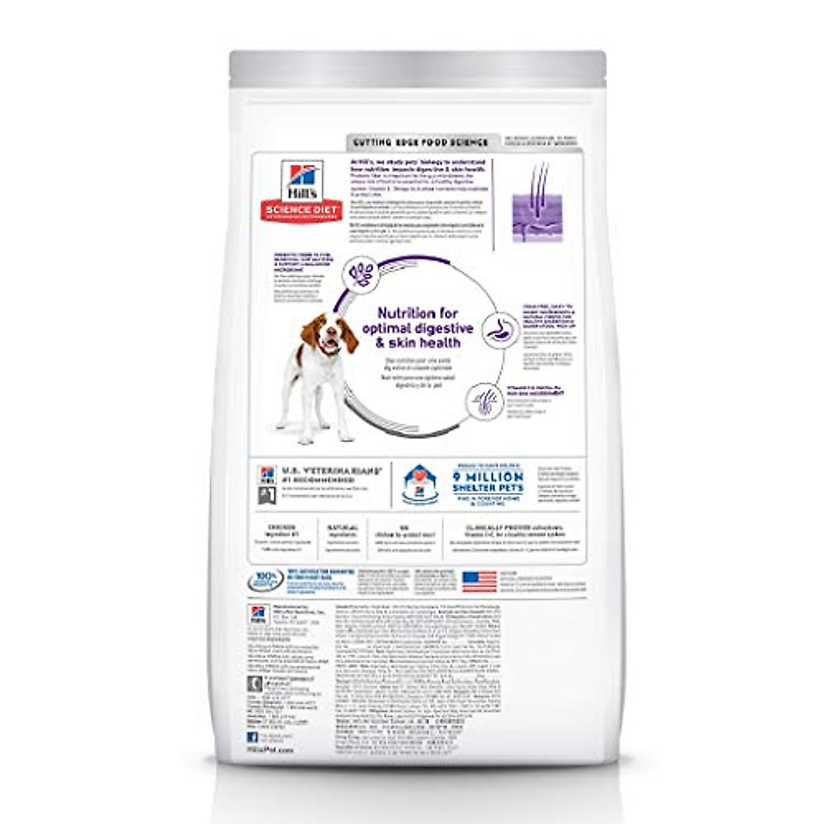 Hill's Science Diet, Grain Free Dry Dog Food, Adult, Sensitive Stomach & Skin, Chicken & Potato Recipe, 24 lb. Bag