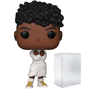 POP Marvel: Black Panther: Wakanda Forever - Shuri (White Outfit) Funko Vinyl Figure (Bundled with Compatible Box Protector Case), Multicolored, 3.75 inches