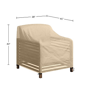 Pure Garden 50-LG1299 Outdoor Chair Covers 2-Pack Slipcover, Tan