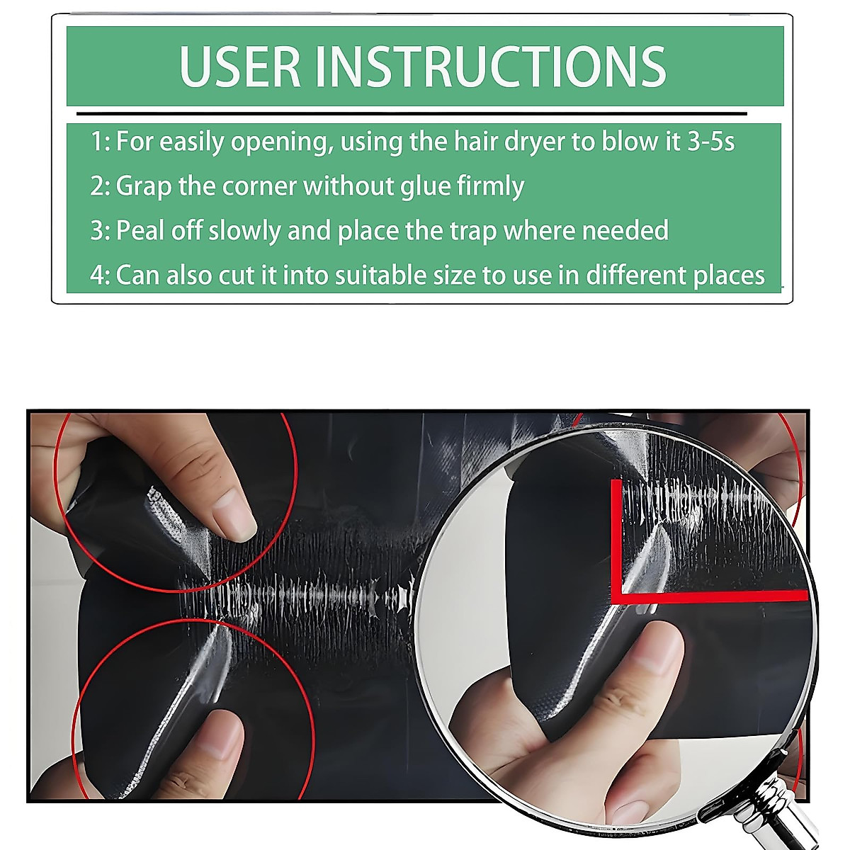 ITISBLTN 3 Pack Mouse Traps Extra Large 47” L x 11“ W Indoor Outdoor Glue Mouse Trap Strong Adhesive Mice Rat Traps for Home, Garden, Backyard, Garage, Storage Places