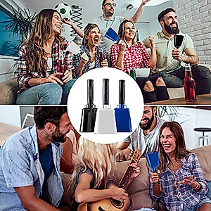 Steel Cow Bell with Handle Cowbells,Cheering Bell and Loud Noise Makers Hand Bells for Sporting Events,Football Games,School Bell,Farm Hand Chimes Percussion Musical Instruments (8 inch Black)