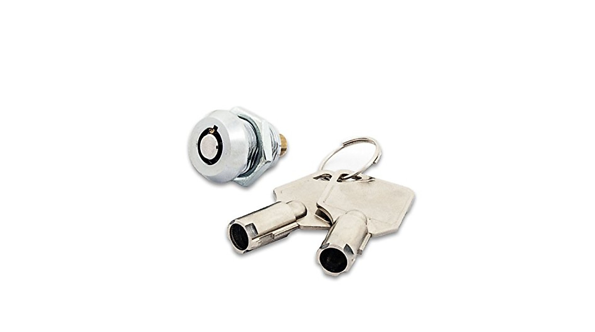FJM Security Miniature Push Locks - Chrome Finish