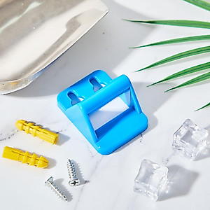 Barydat 4 Pcs Ice Bucket Hanger Bracket Ice Bucket Holder Compatible with Saf T Ice Tote for Ice Bucket Storage Ice Management Accessory Ice Bucket Sanitary Drying, Blue