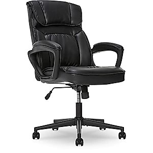 Serta Style Comfort Black Bonded Leather Hannah I Office Chair,