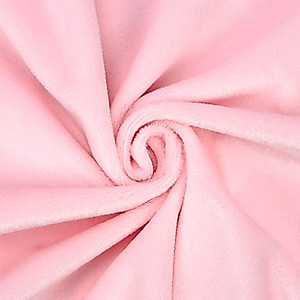 Short Pile Plush Fabric for Sewing/Minky for plushies & Many More ✦ 39.5x29.5 inch ✦ Pile Length 1/16 inch (1.5 mm) ✦ Baby Pink