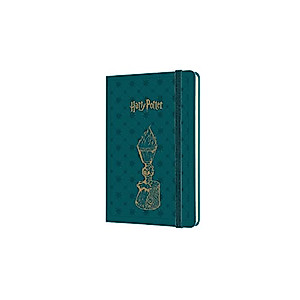 Moleskine Limited Edition Harry Potter 18 Month 2021-2022 Weekly Planner, Hard Cover, Pocket (3.5" x 5.5"), Tide Green