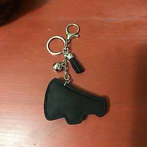 Popfizzy Bling Cheer Keychain for Girls and Women, Rhinestone Cheer Bag Charm, Cheerleader Gifts, Cheerleading Megaphone Backpack Key Chain