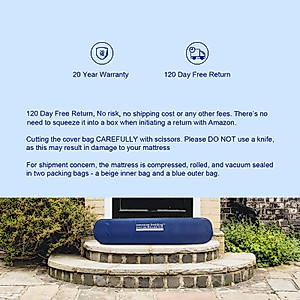 Sunrising Bedding 12" Gel Memory Foam Mattress in a Box King Size, Firm, No Harmful Chemicals, No Fiberglass, Adjustable Bed Frame Compatible