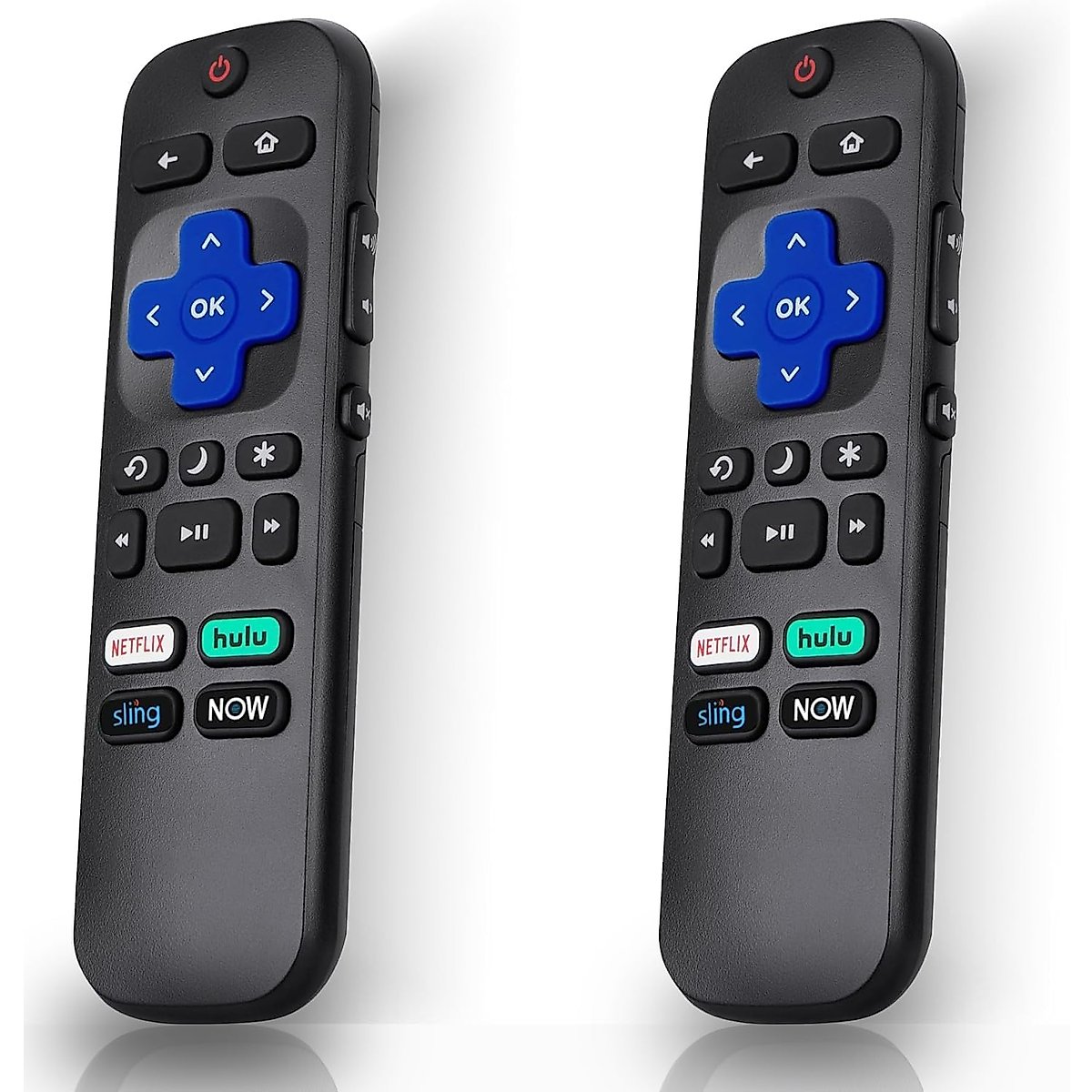 【Pack of 2】 Replacement for hisense roku tv Remote, Compatible for TCL Roku/Hisense Roku/Onn Roku/Sharp Roku Series Smart TVs (Not for Roku Stick and Box)