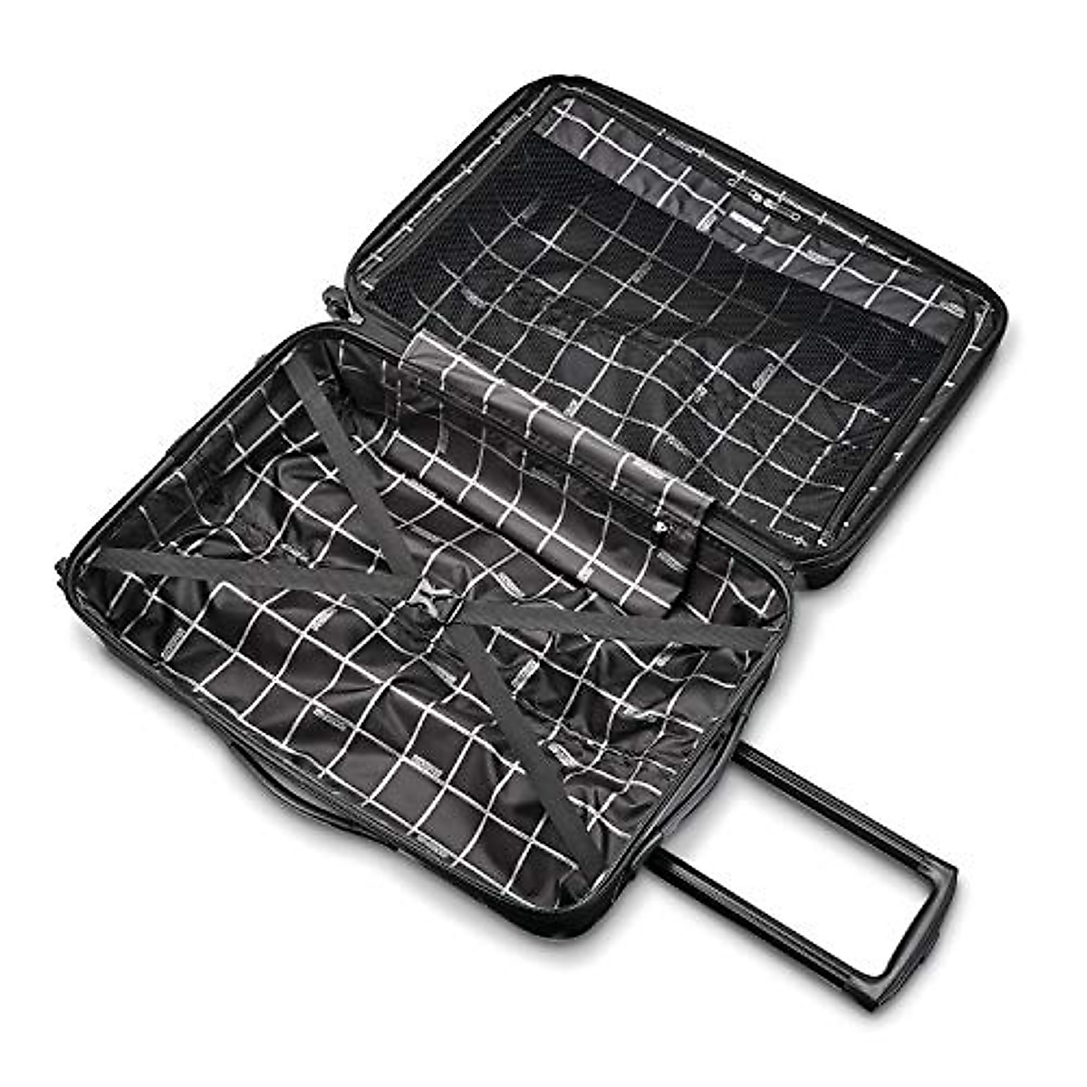 American Tourister Moonlight Hardside Expandable Luggage with Spinner Wheels, Black Marble, 3-Piece Set (21/24/28)